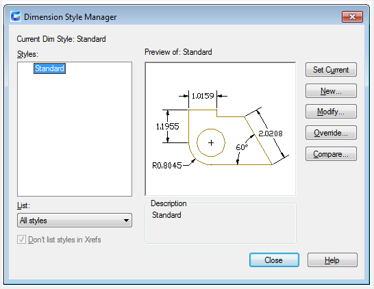DIMSTYLE Command